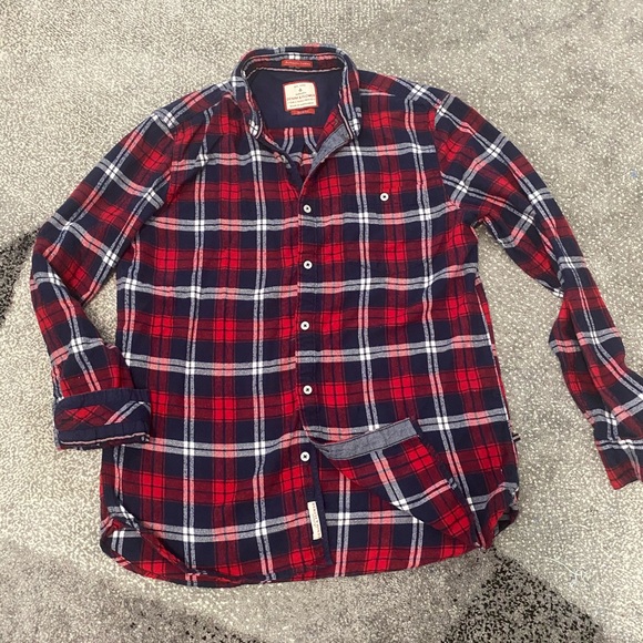 Denim & Flower | Shirts | Denim Flower Slim Fit Flannel L | Poshmark
